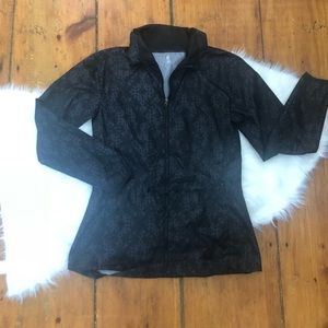 GAIAM | Jackets & Coats | Gaiam Black Patterned Wind Breaker Coat ...